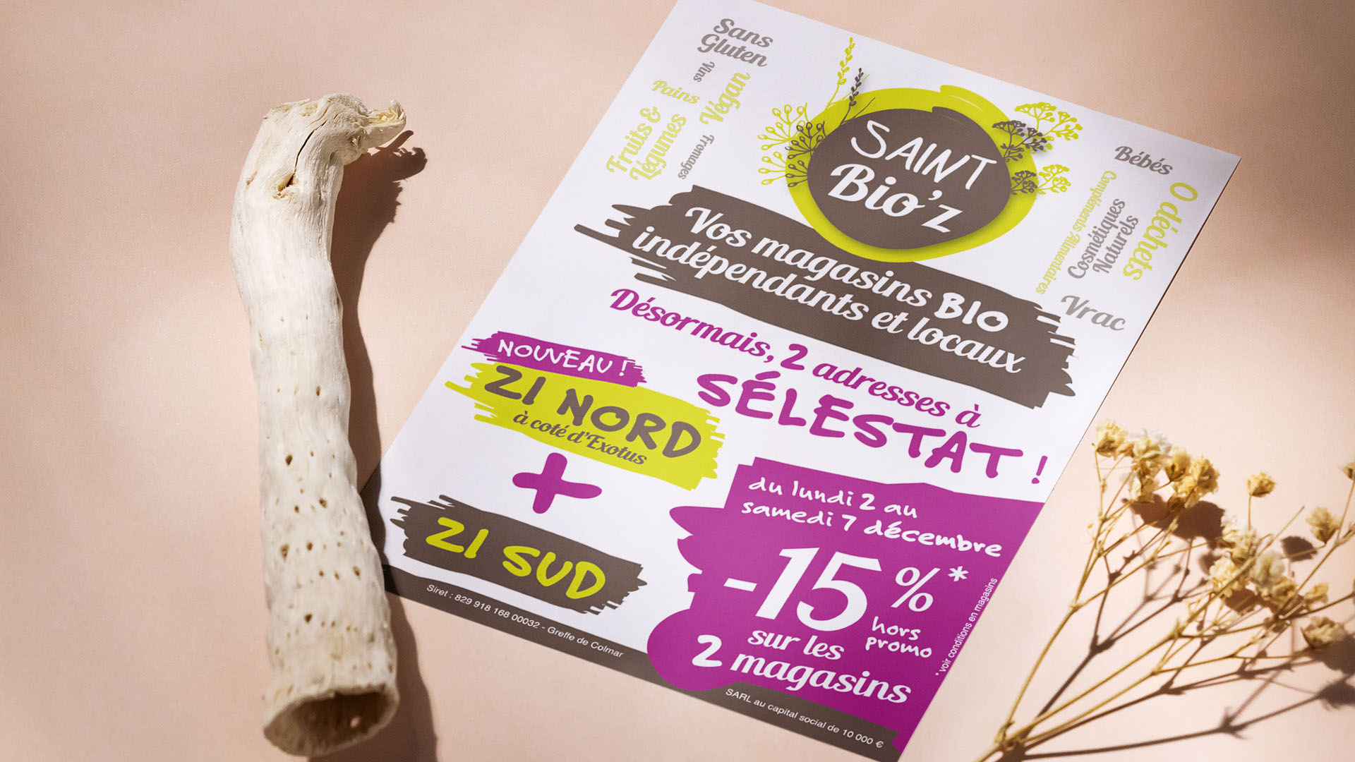 Saint Bio'z à Sélestat, création de site e-commerce et drive